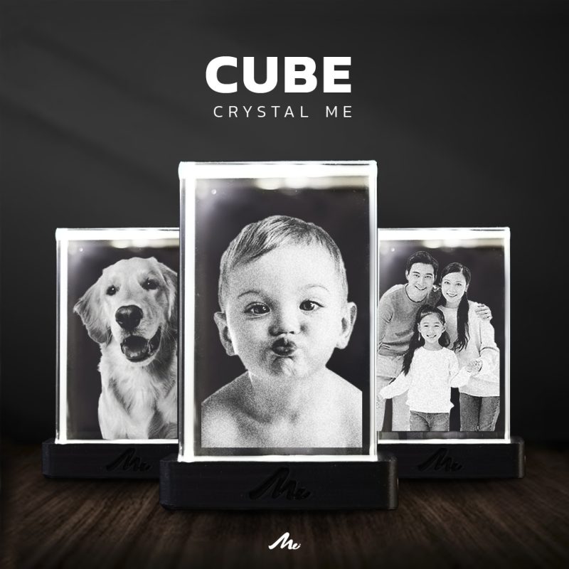 CRYSTAL ME “CUBE” | เลเซอร์คริสตัล 3มิติ,2มิติ โคมไฟเลเซอร์ภาพ Jewelry ...