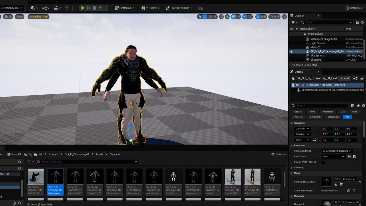 สวม Character เพิ่มบทบาทให้ Meta Human | Unreal Engine 5 - Me Premium ...